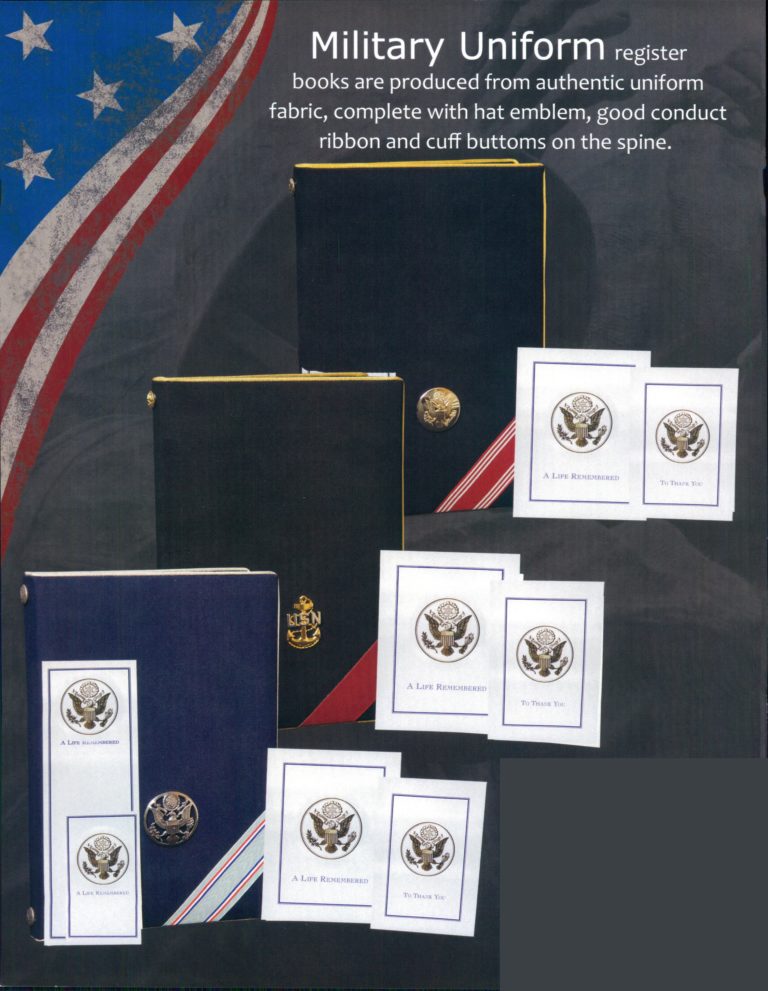 Military Uniform Register Book (MUBK) | James H. Cole E-Commerce